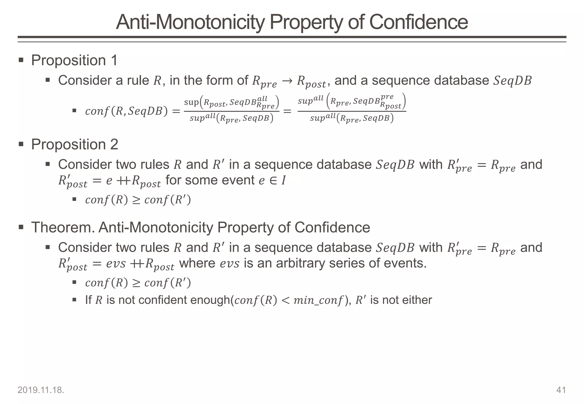 Mining Non Redundant Recurrent Rules From A Sequence Database Ppt
