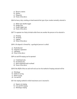 Mining objective | DOC