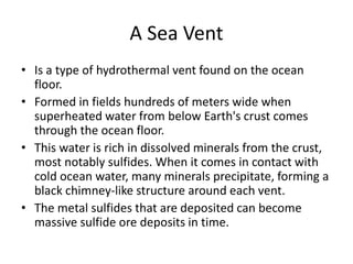 Mining of hydrothermal deposits | PPT