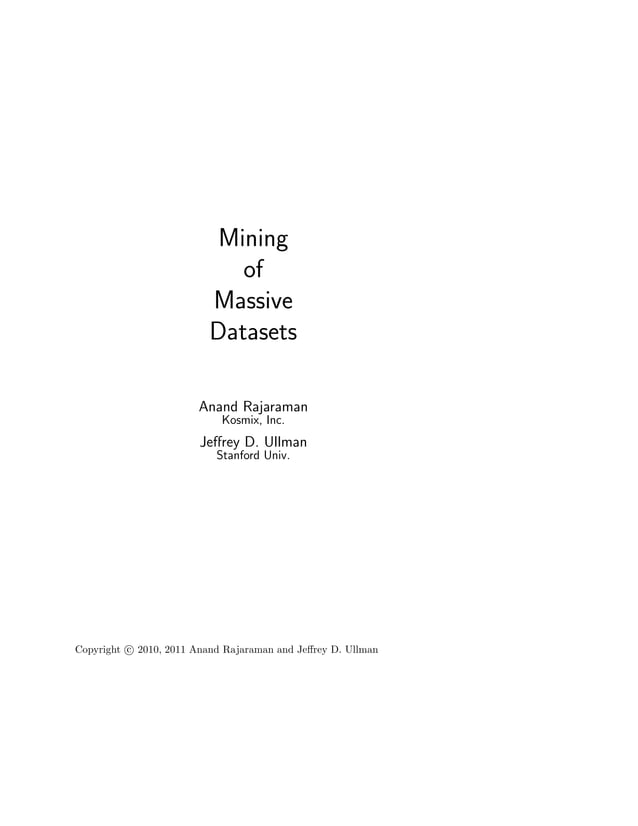 Mining of massive datasets | PDF