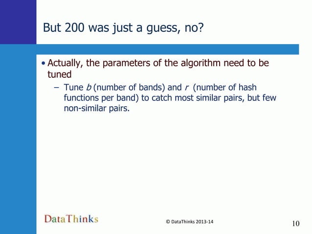 Mining of massive datasets using locality sensitive hashing (LSH) | PPTX
