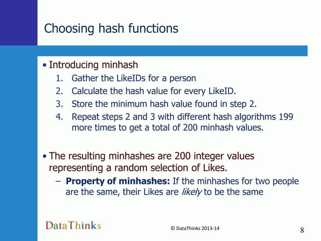 Mining of massive datasets using locality sensitive hashing (LSH) | PPTX