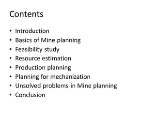 Mining Operation and Estimation planning.pptx