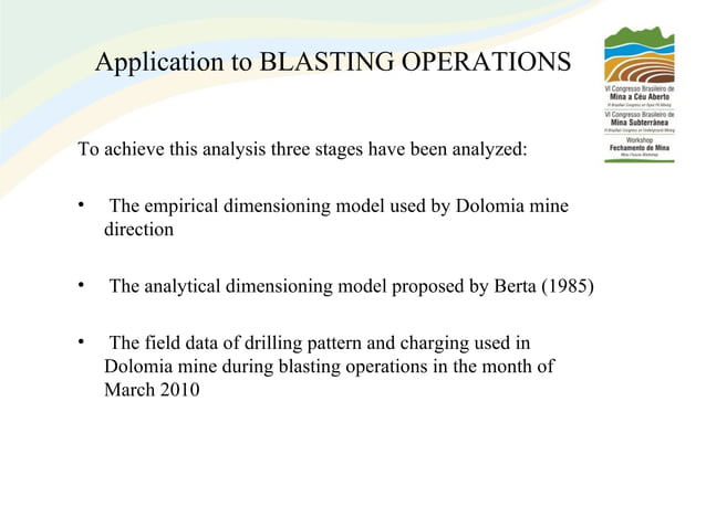 BLASTING FRAGMENTATION MANAGEMENT USING COMPLEXITY ANALYSIS | PPT