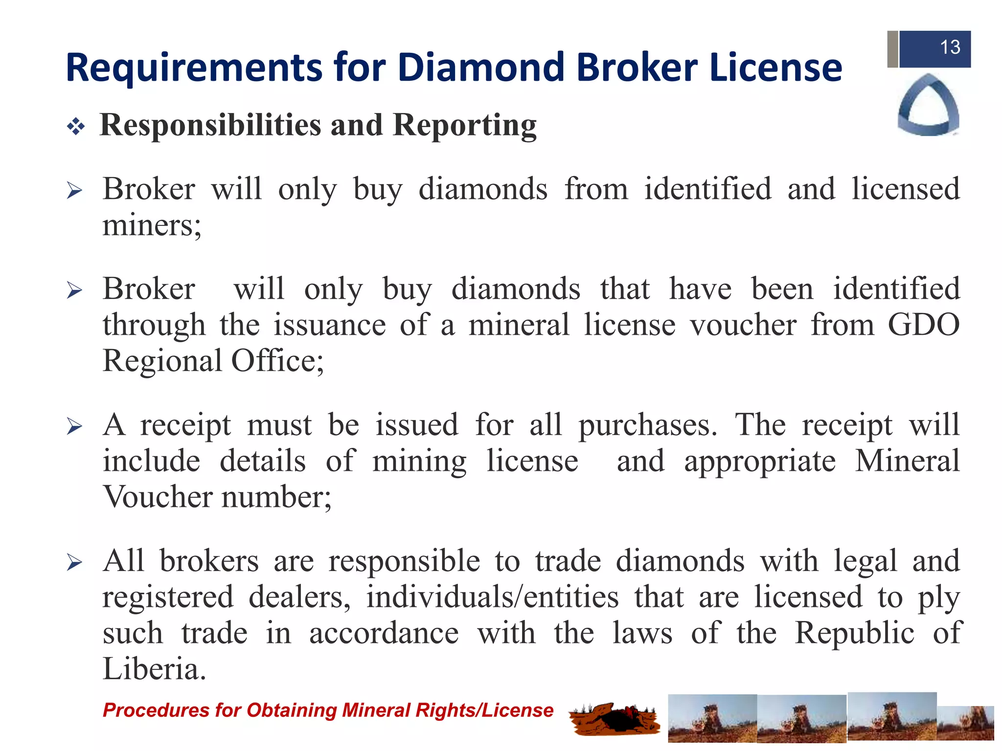Procedures of Obtaining Mining Rights/License in Liberia | PPTX