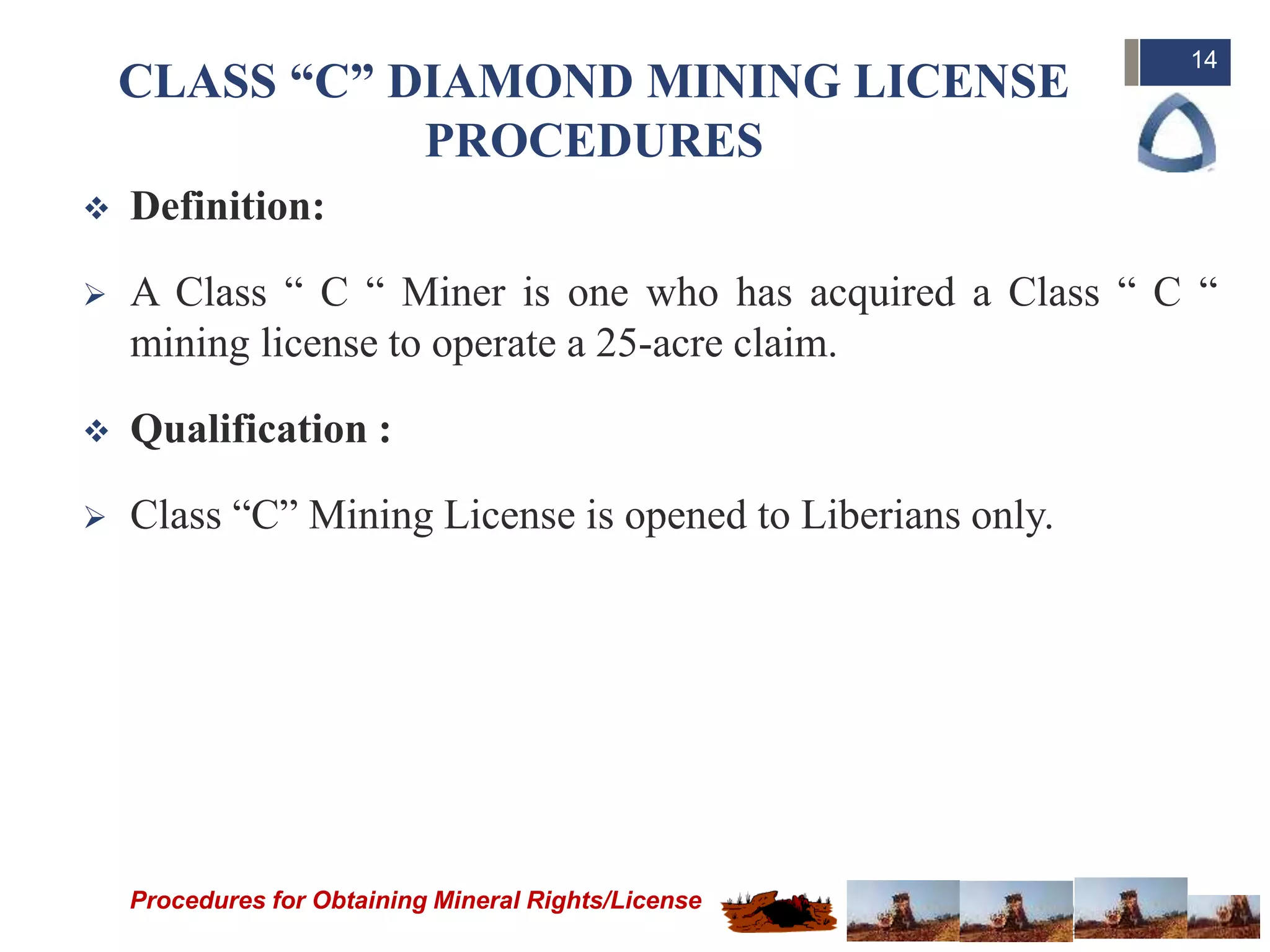 Procedures of Obtaining Mining Rights/License in Liberia | PPTX