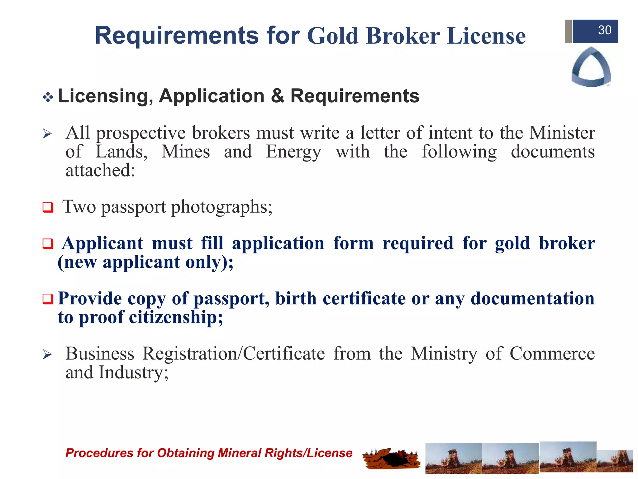 Procedures of Obtaining Mining Rights/License in Liberia | PPTX