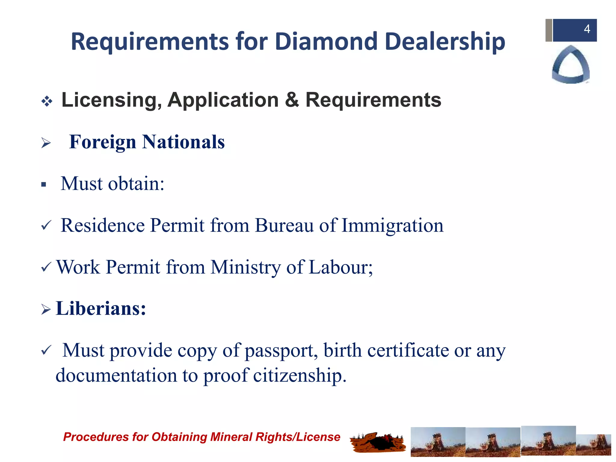 Procedures of Obtaining Mining Rights/License in Liberia | PPTX