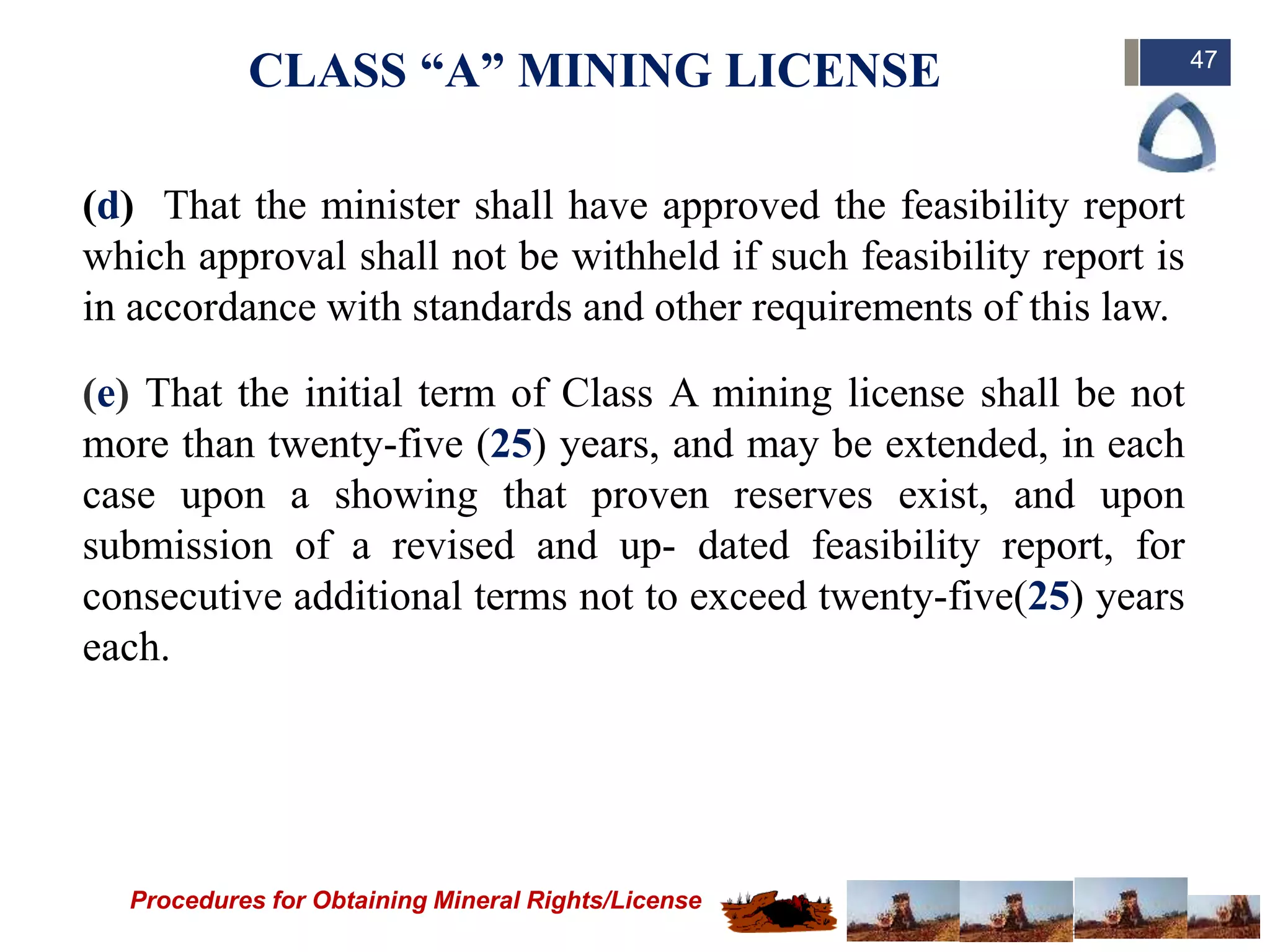 Procedures of Obtaining Mining Rights/License in Liberia | PPTX