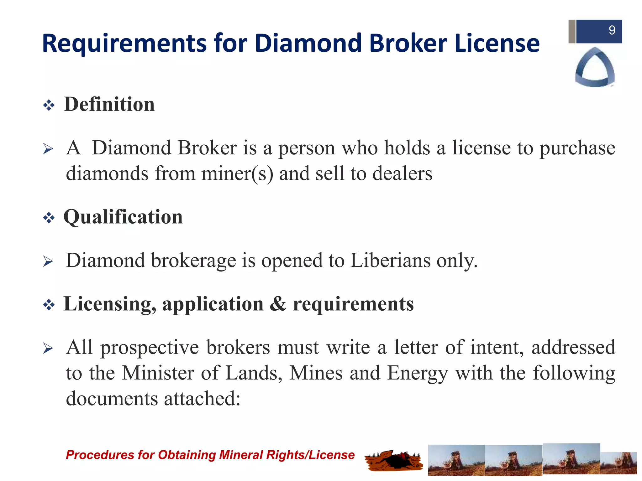 Procedures of Obtaining Mining Rights/License in Liberia | PPTX