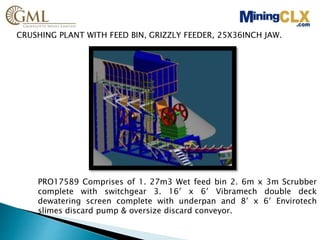 Mining processing plants, dry mining equipment machinery plants ...