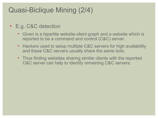 Mining quasi bicliques using giraph | PPT
