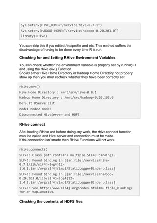 RHive tutorial - Installation | PDF