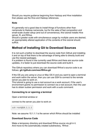 RHive tutorial - Installation | PDF