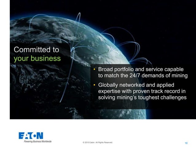 An overview of Eaton's Mining segment solutions | PPTX