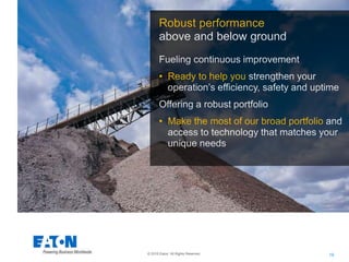 An overview of Eaton's Mining segment solutions | PPTX