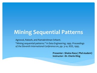 pattern mining | PPT