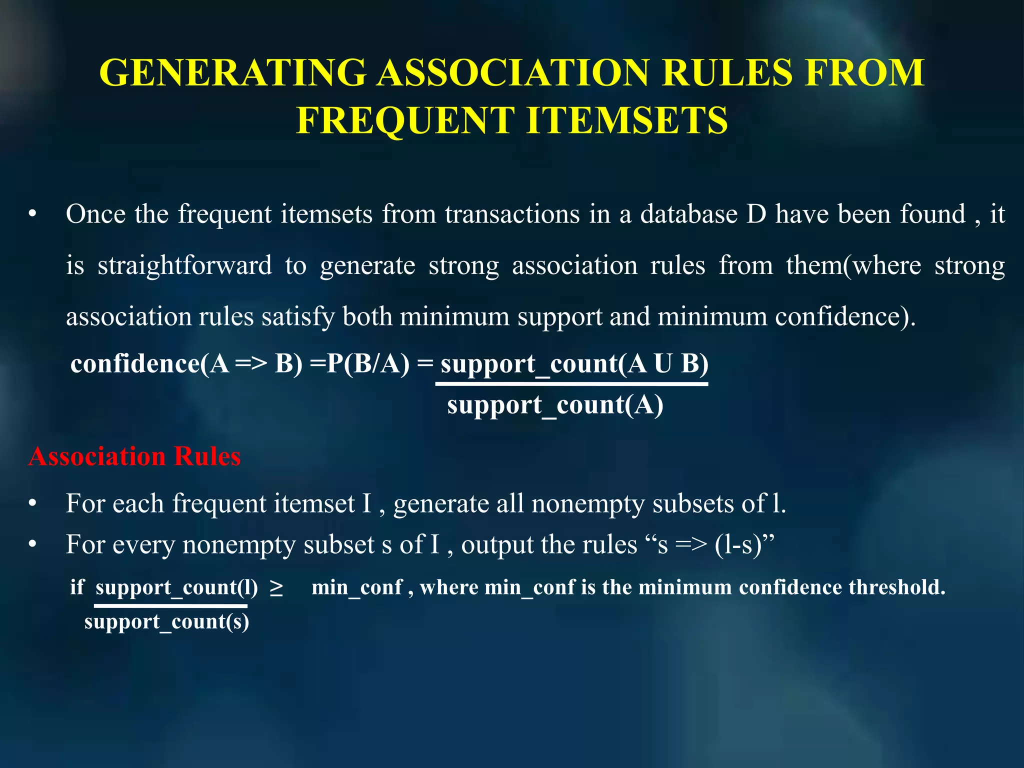 Mining Single Dimensional Boolean Association Rules From Transactional Ppt