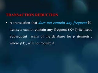 Mining single dimensional boolean association rules from transactional ...