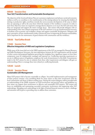 Mining Social Labour Plan 2012 | PDF