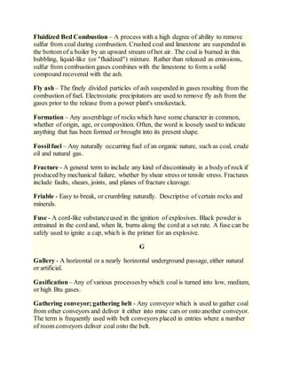 Mining terminology | DOCX