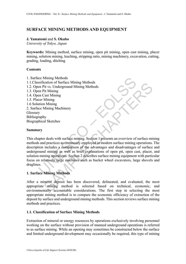 Mining terminology | PDF