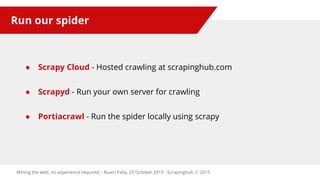 Mining the web, no experience required | PPT