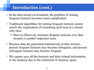 Mining top k frequent closed itemsets | PPT