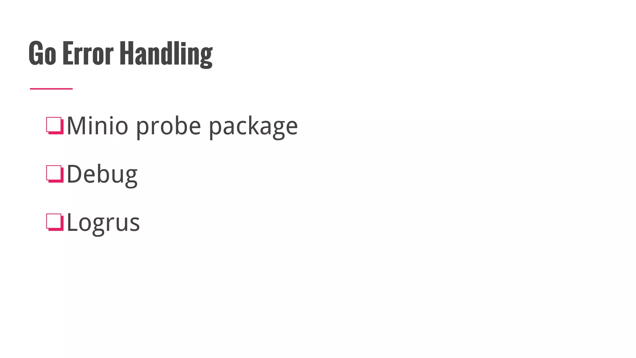 Minio hearts Go | PPT