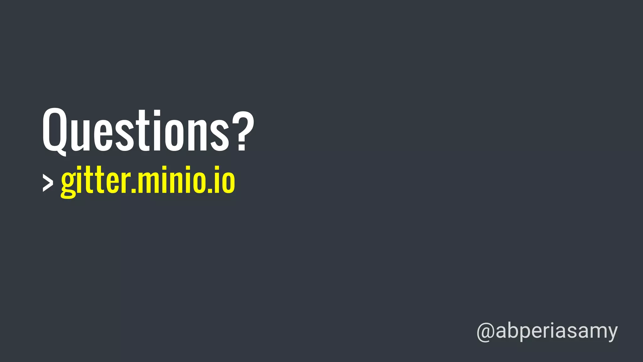 Minio hearts Go | PPT