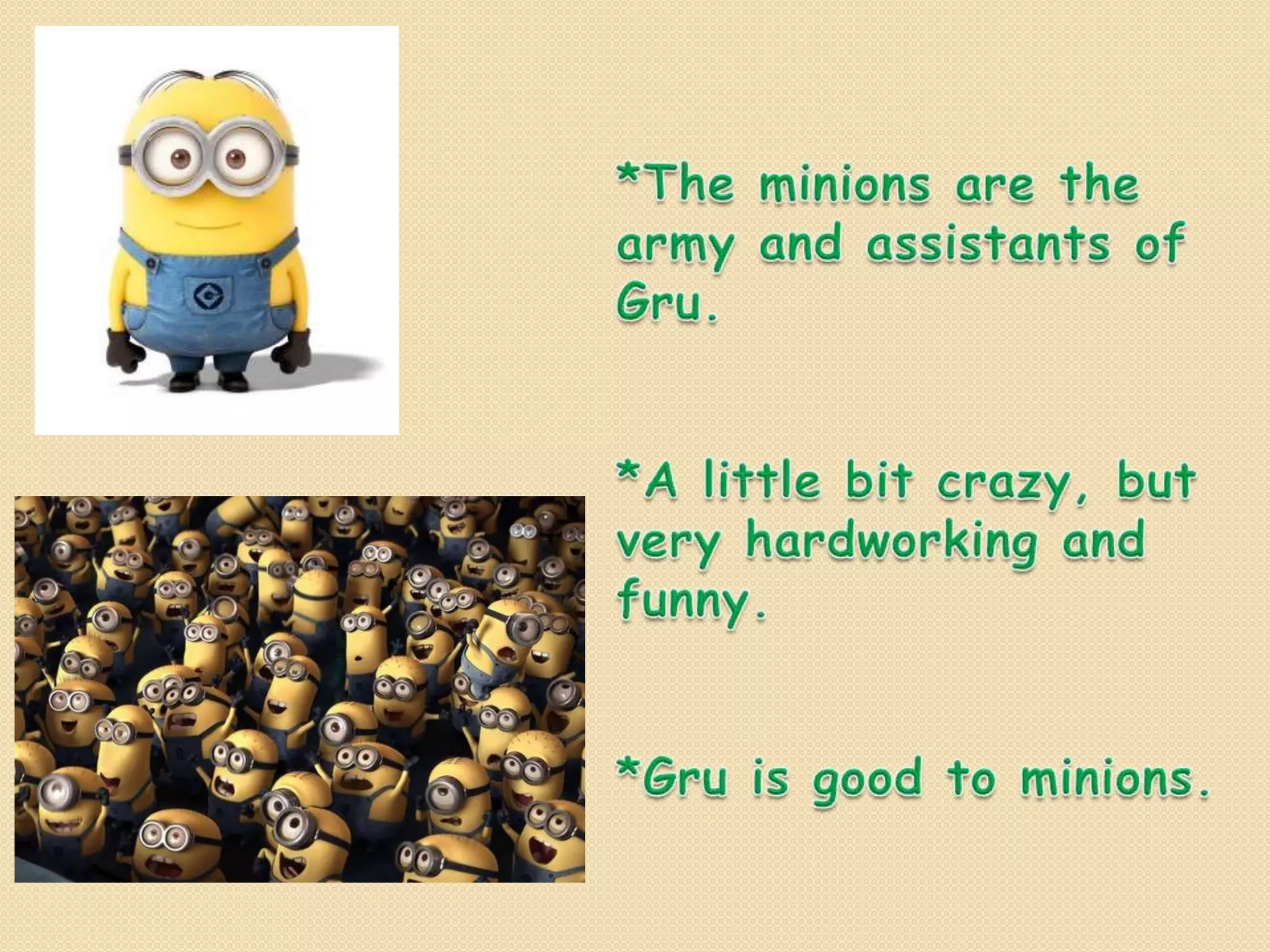 Minion my favourite cartoon character il'ina sofia | PPTX