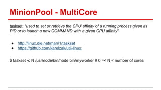 Minion pool - a worker pool for nodejs | PPT
