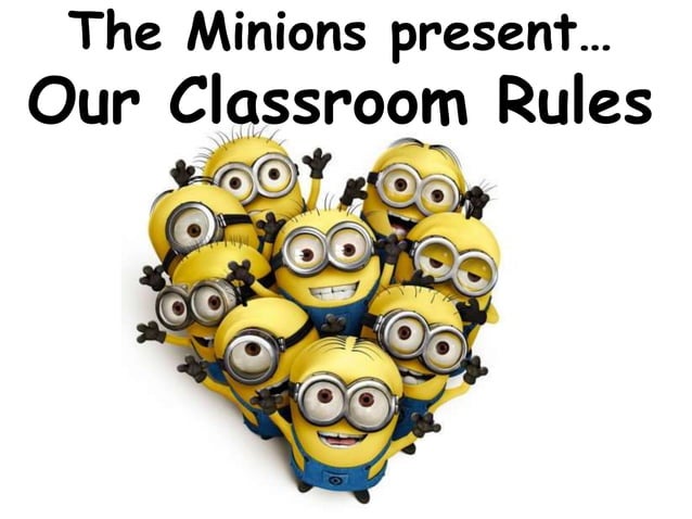 Minions classroomrulesposterseditable