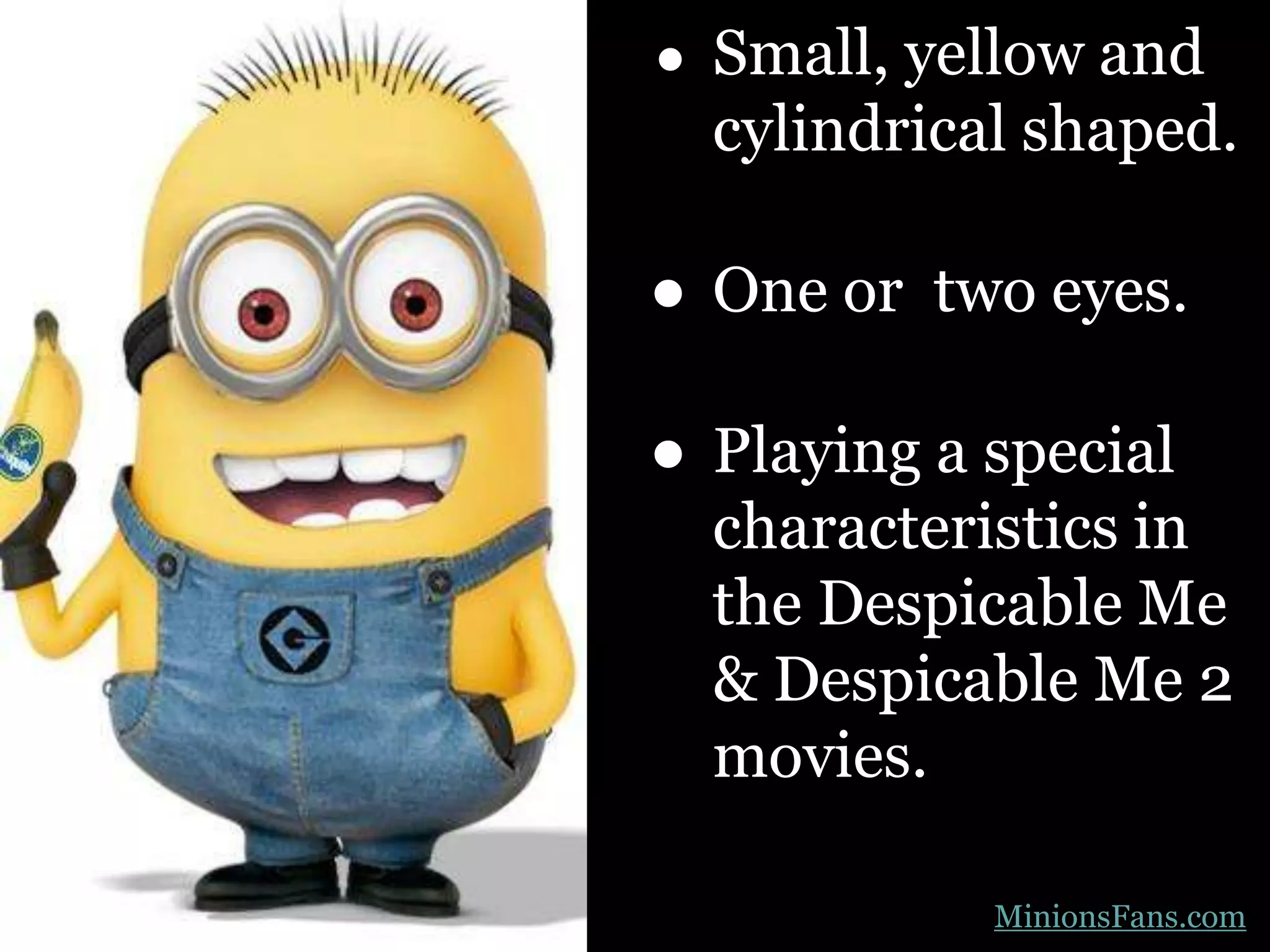 Minions | Fictional Character | PPTX