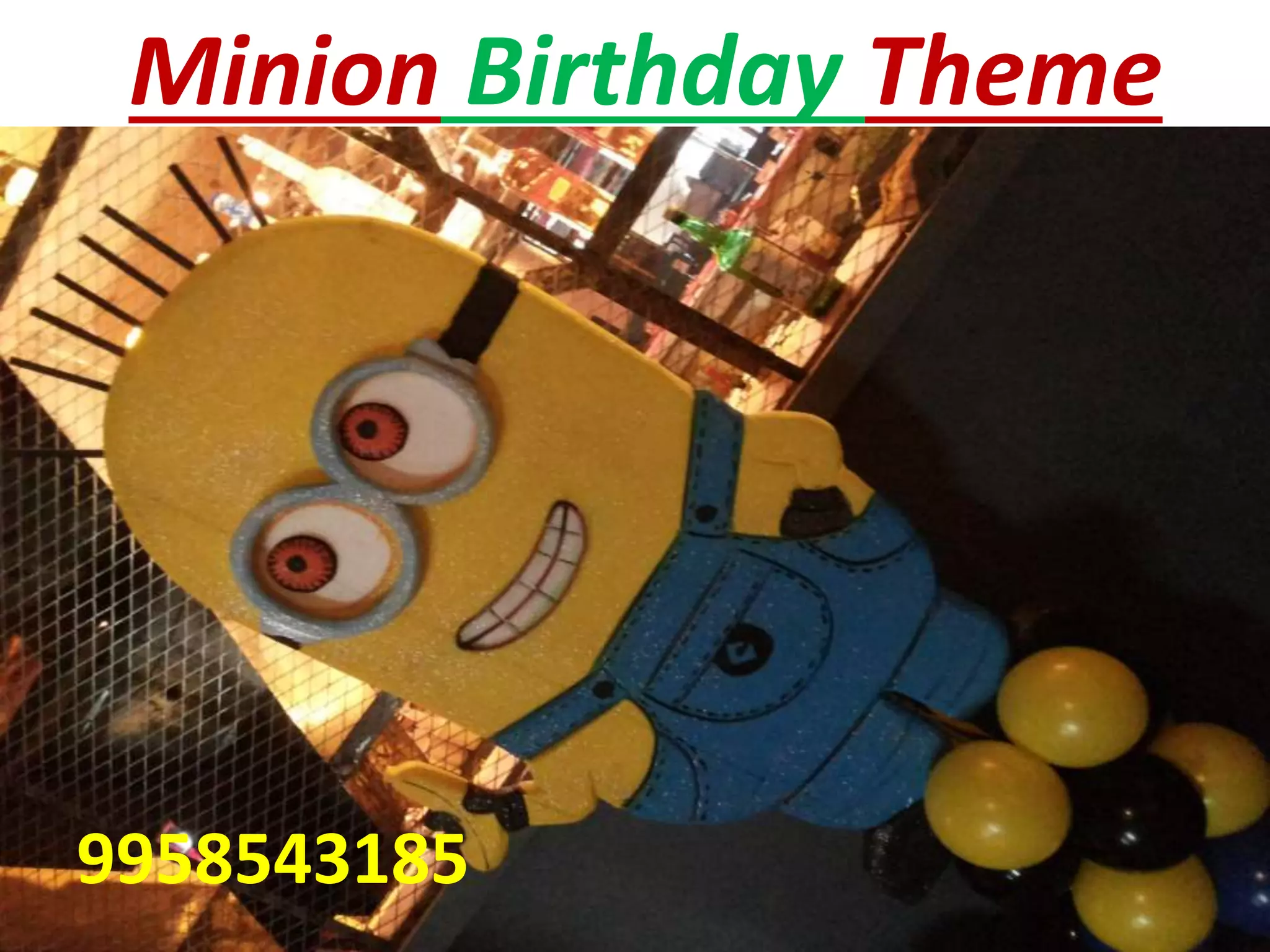 Minion theme Based birthday Party By Birthday Party Organiser In jaipur ...