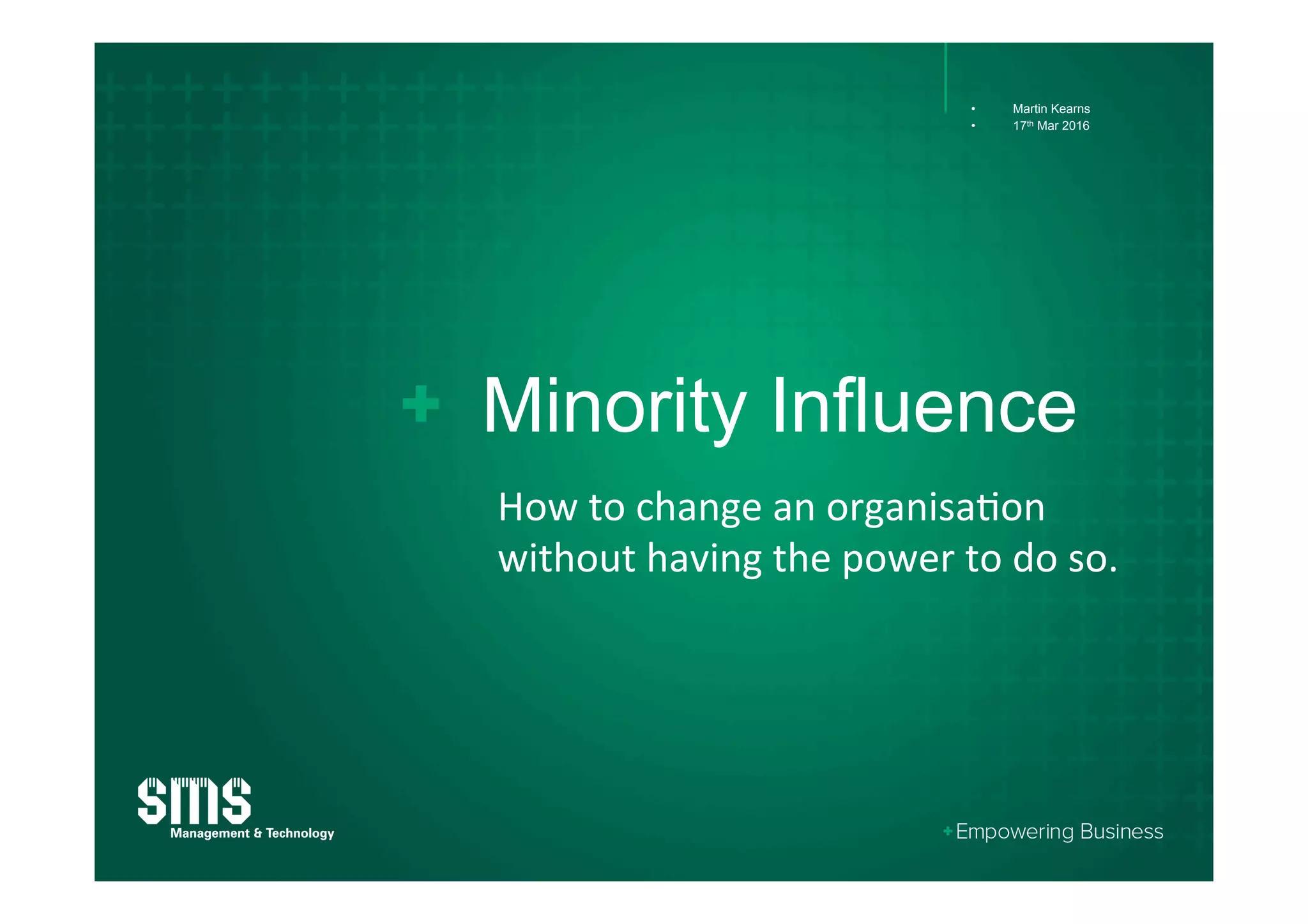 Minority influence ( agile ) | PDF