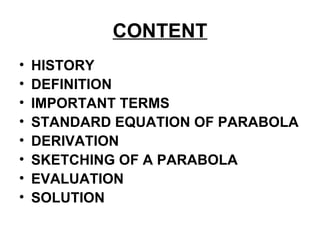 Mini parabola | PPT | Physics | Science