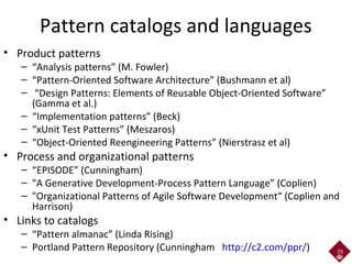 Introduction to Patterns (miniPLoP@Taipei) | PPT | Programming Languages | Computing