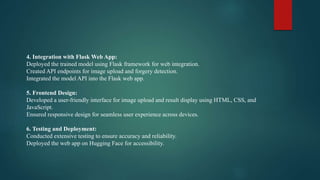 Image Forgery detection using deep learning | PPTX | Photo Editing Software | Computer Software ...
