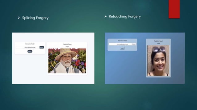 Image Forgery detection using deep learning | PPTX | Photo Editing ...