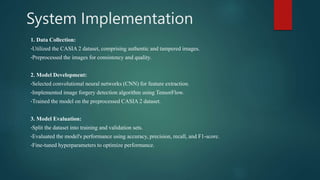 Image Forgery detection using deep learning | PPTX | Photo Editing ...