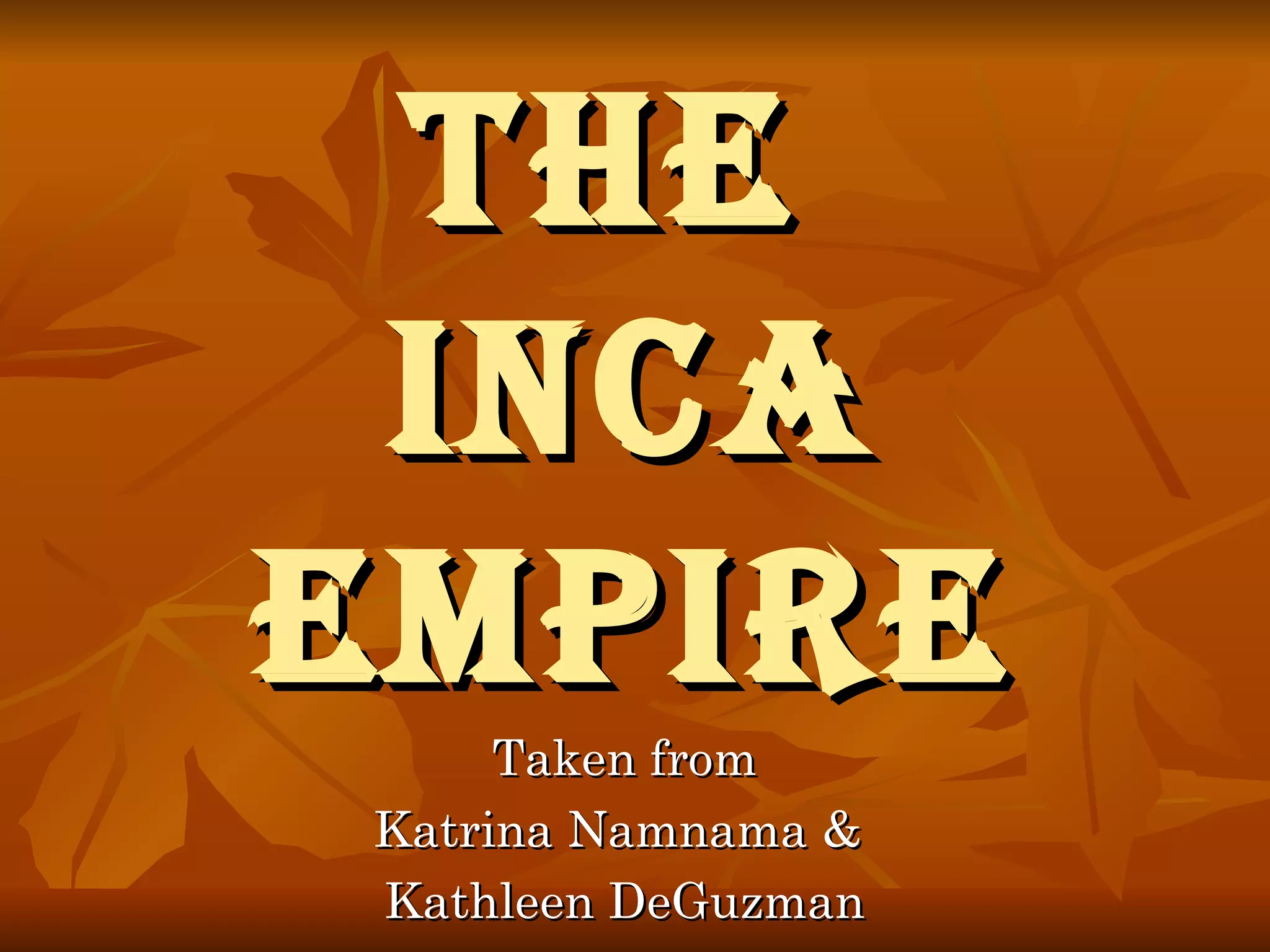 Mini presentation inca | PPT