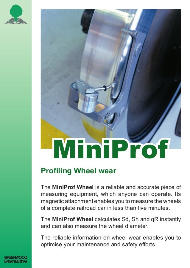 MiniProf - Strumenti di misura per il settore FERROVIARIO