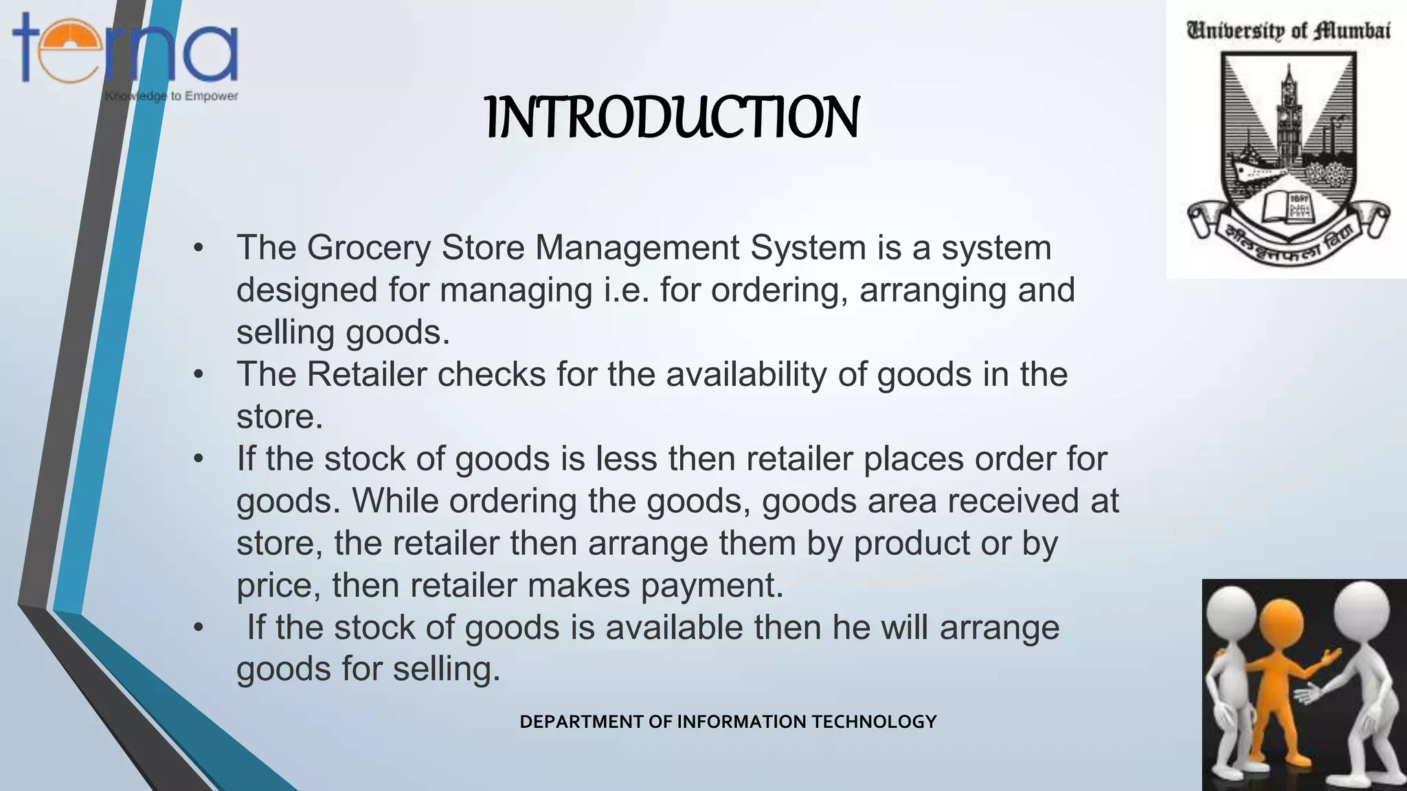 ONLINE GROCERY STORE MANAGEMENT SYSTEM PPT | PPTX