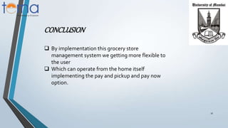 ONLINE GROCERY STORE MANAGEMENT SYSTEM PPT | PPTX