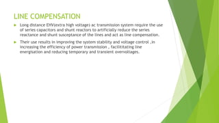 Power System Control And Line Compensation | PPTX