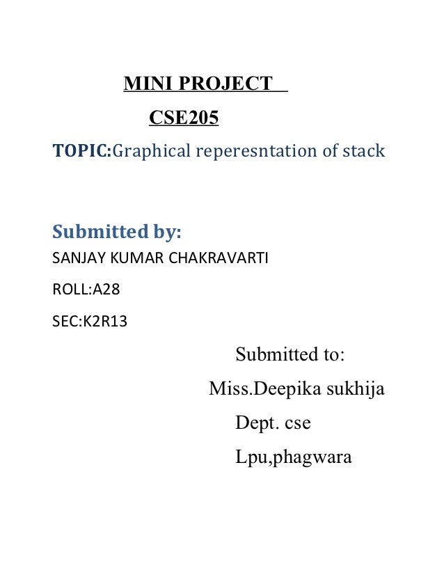Graphical representation of Stack Graphical representation of Stack