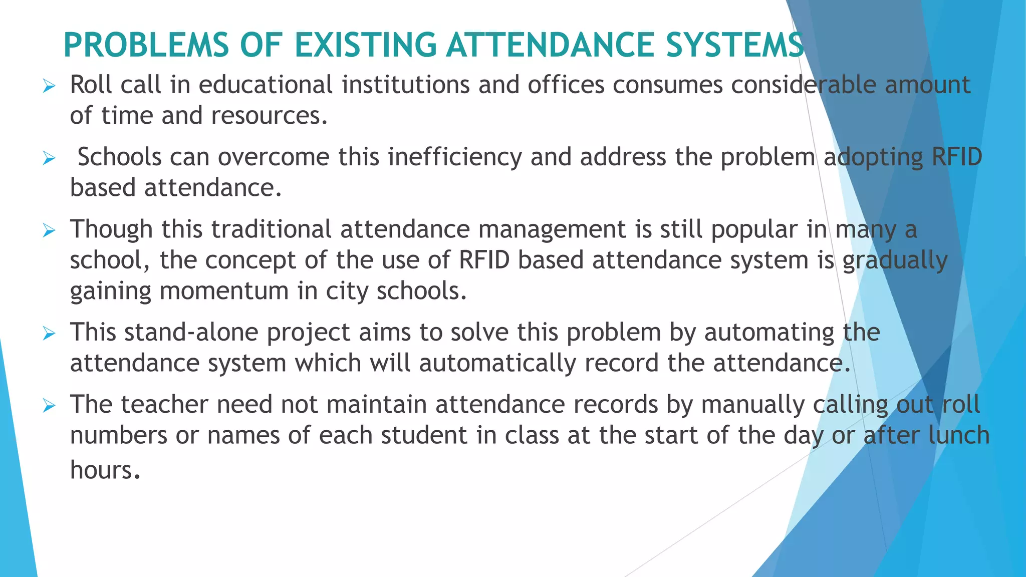 RFID attendance system | PPTX
