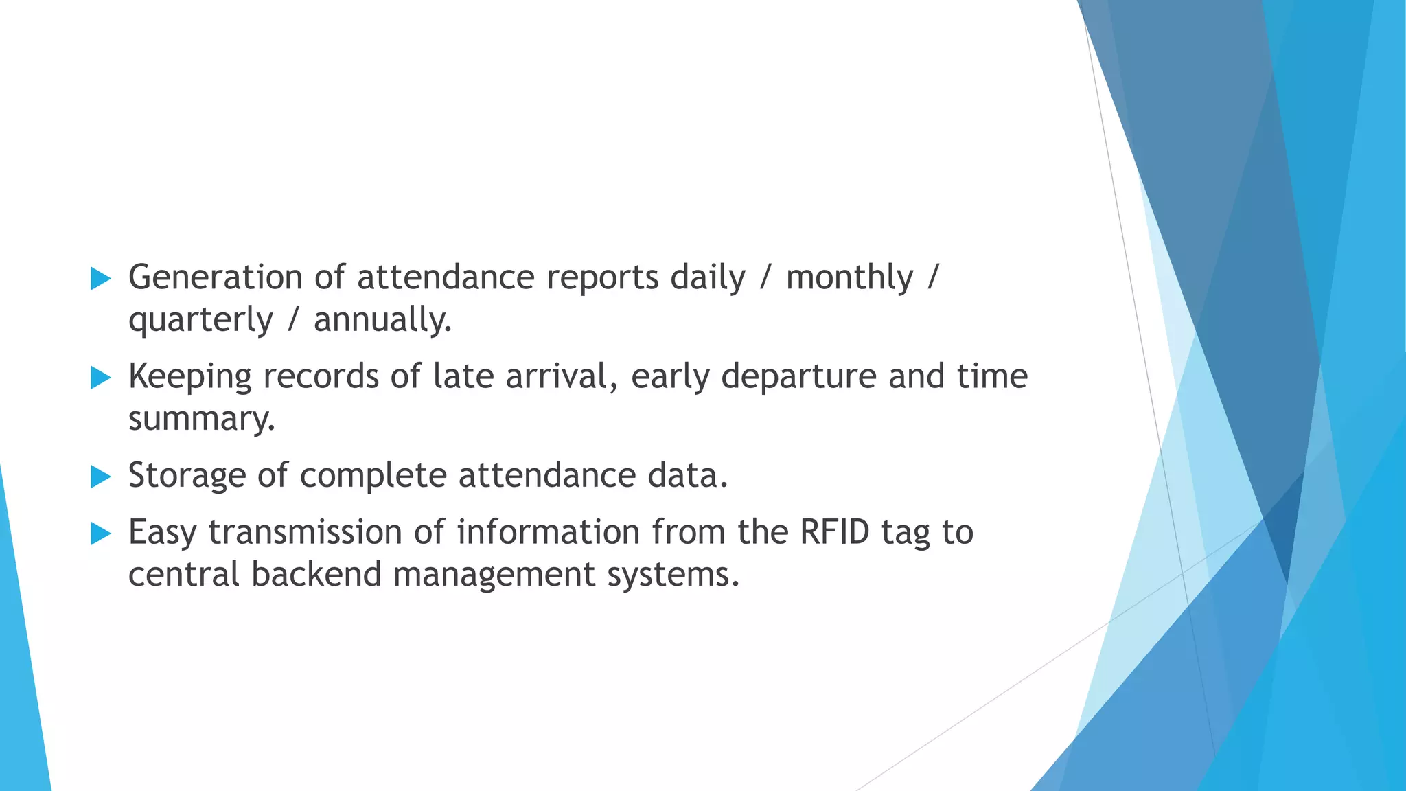 RFID attendance system | PPTX