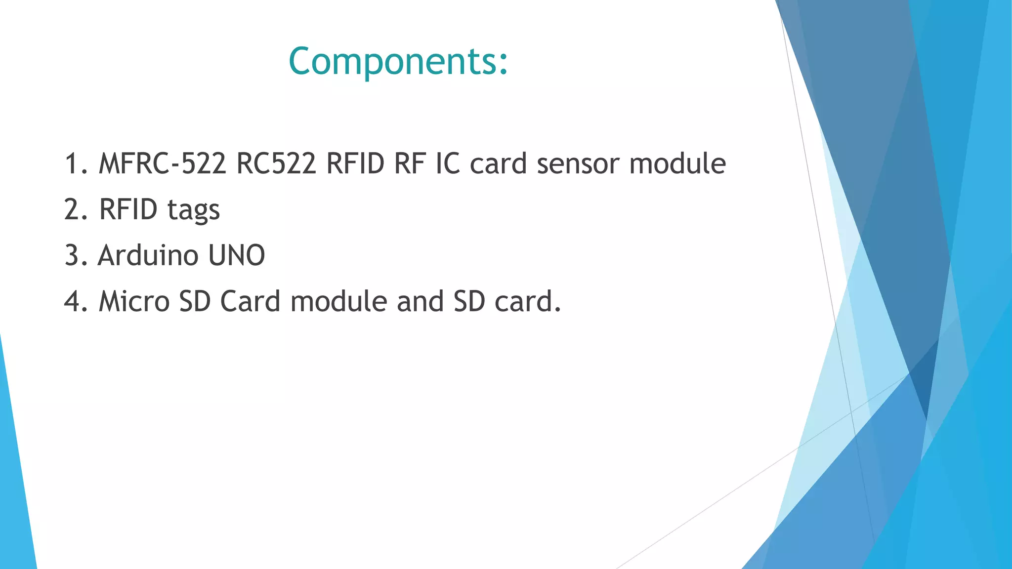 RFID attendance system | PPTX